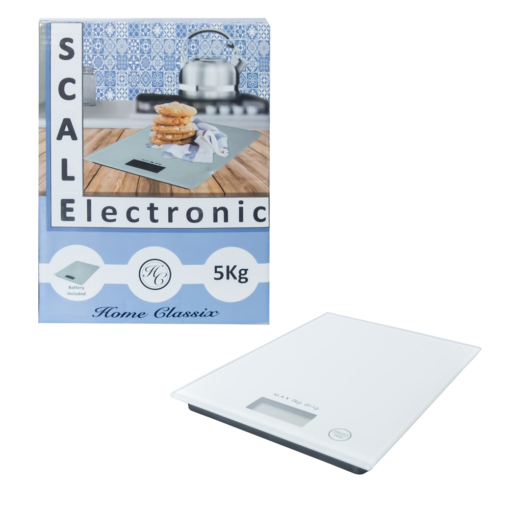 Home Classix Electronic Kitchen Scale in colour box - AWG Trading (Pty) Ltd